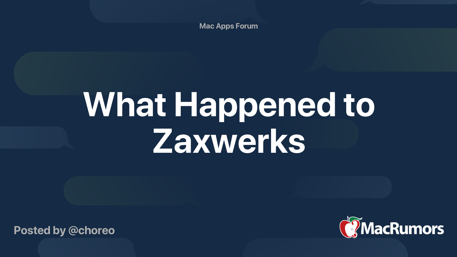 What Happened to Zaxwerks | MacRumors Forums