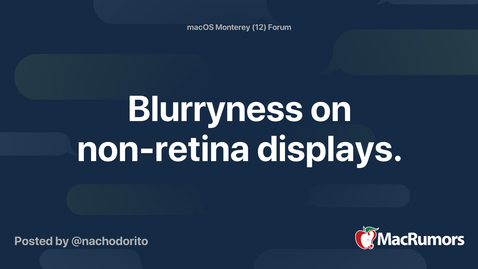 Blurryness on non-retina displays. | MacRumors Forums