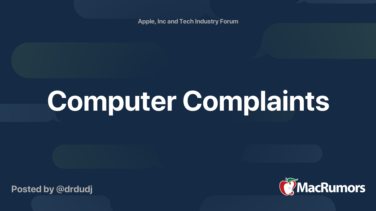 Computer Complaints | MacRumors Forums
