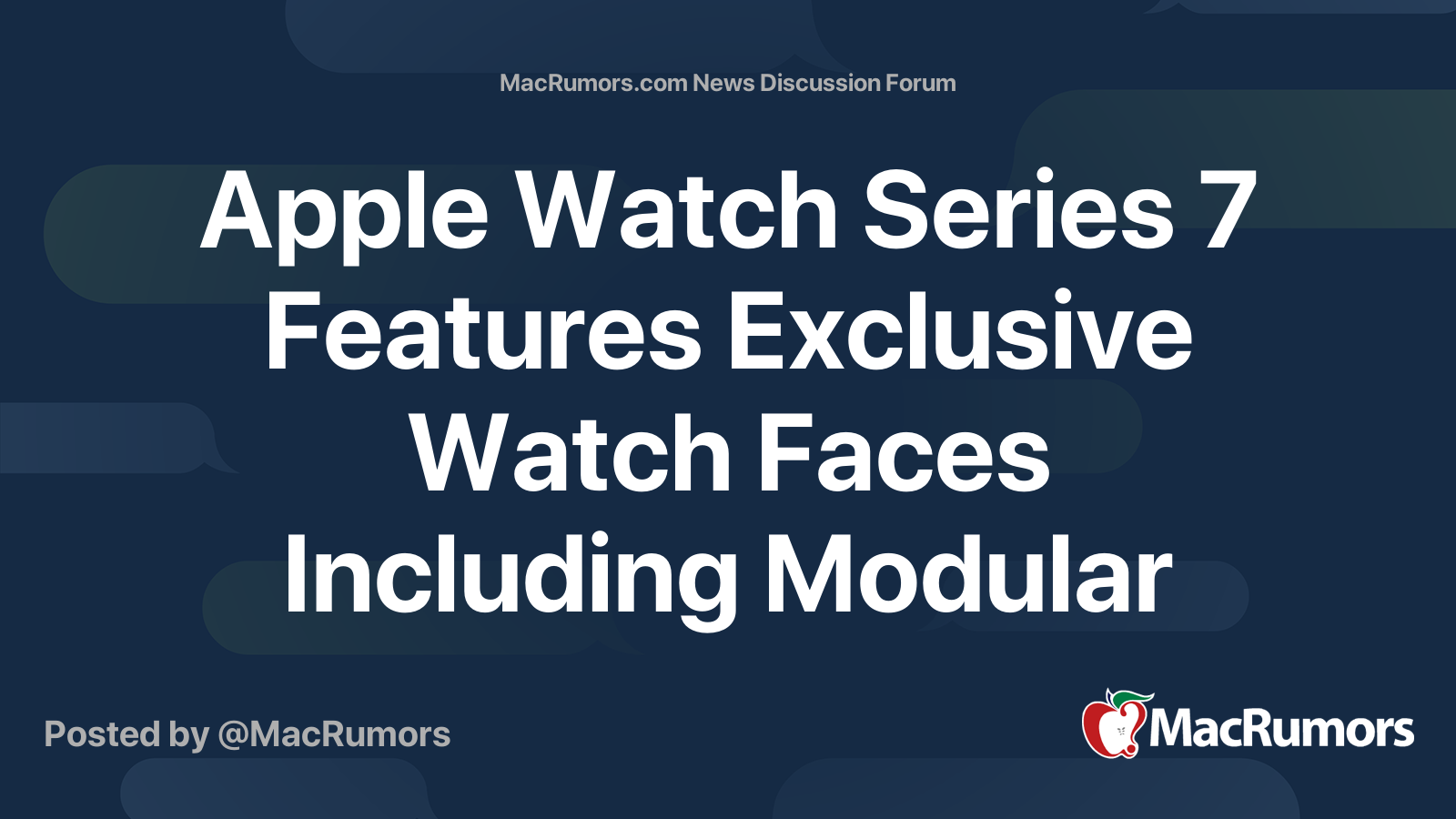 Apple Watch Series 7 Features Exclusive Watch Faces Including Modular ...
