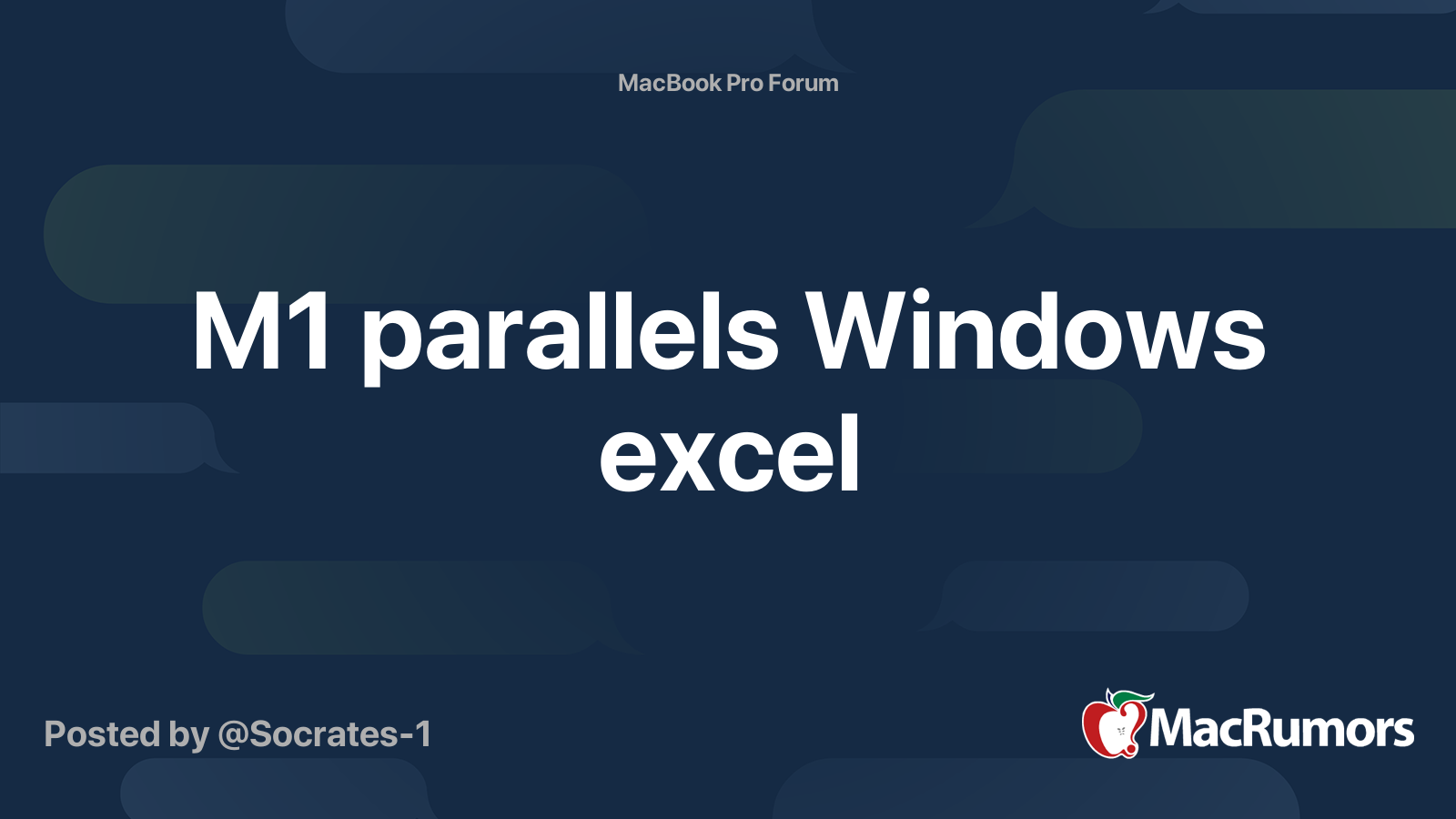M1 parallels Windows excel | MacRumors Forums