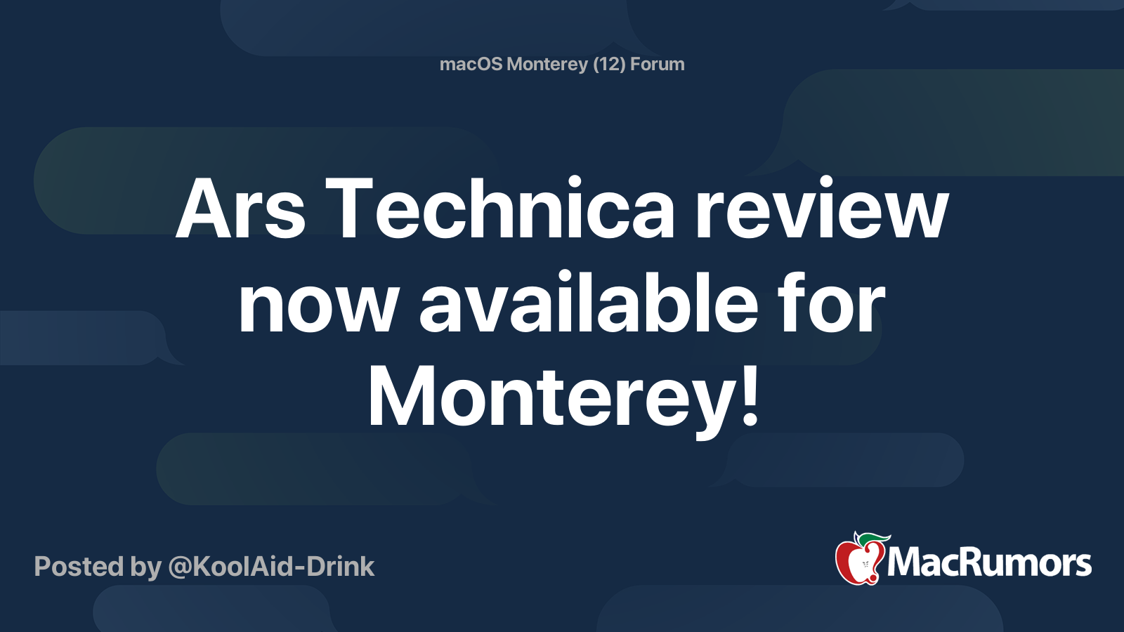 Ars Technica review now available for Monterey! | MacRumors Forums