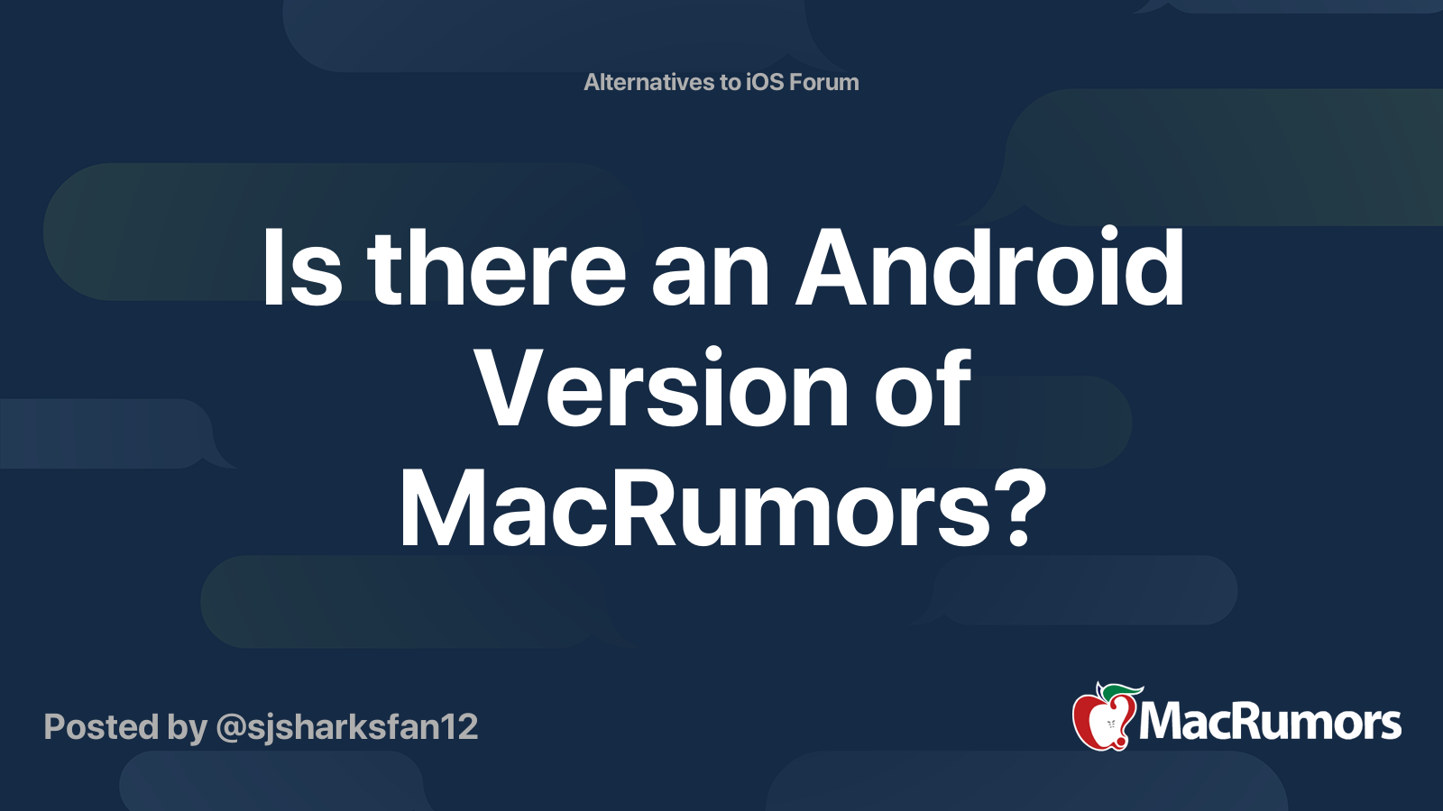 Is there an Android Version of MacRumors? | MacRumors Forums
