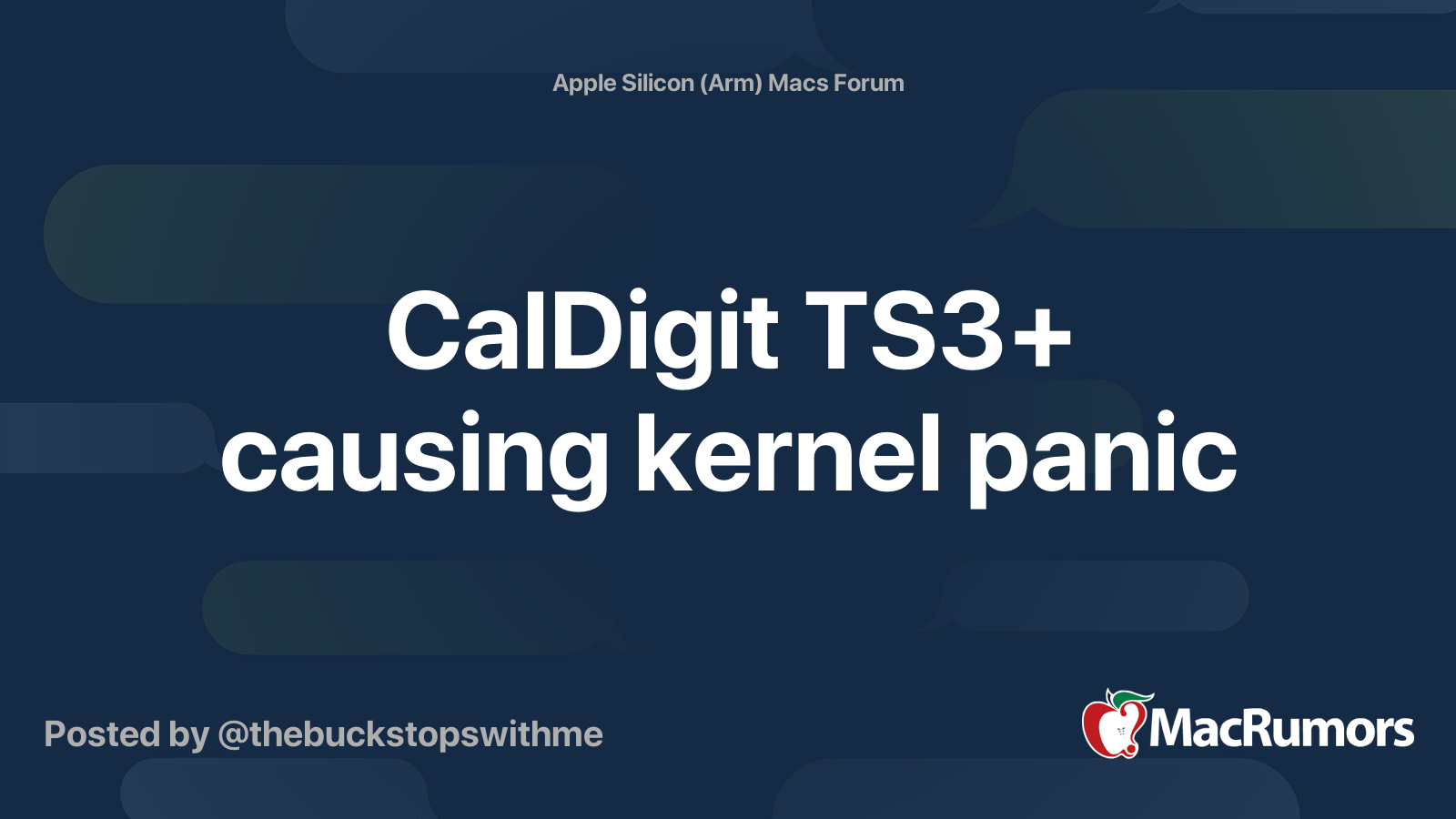 CalDigit TS3+ causing kernel panic | MacRumors Forums