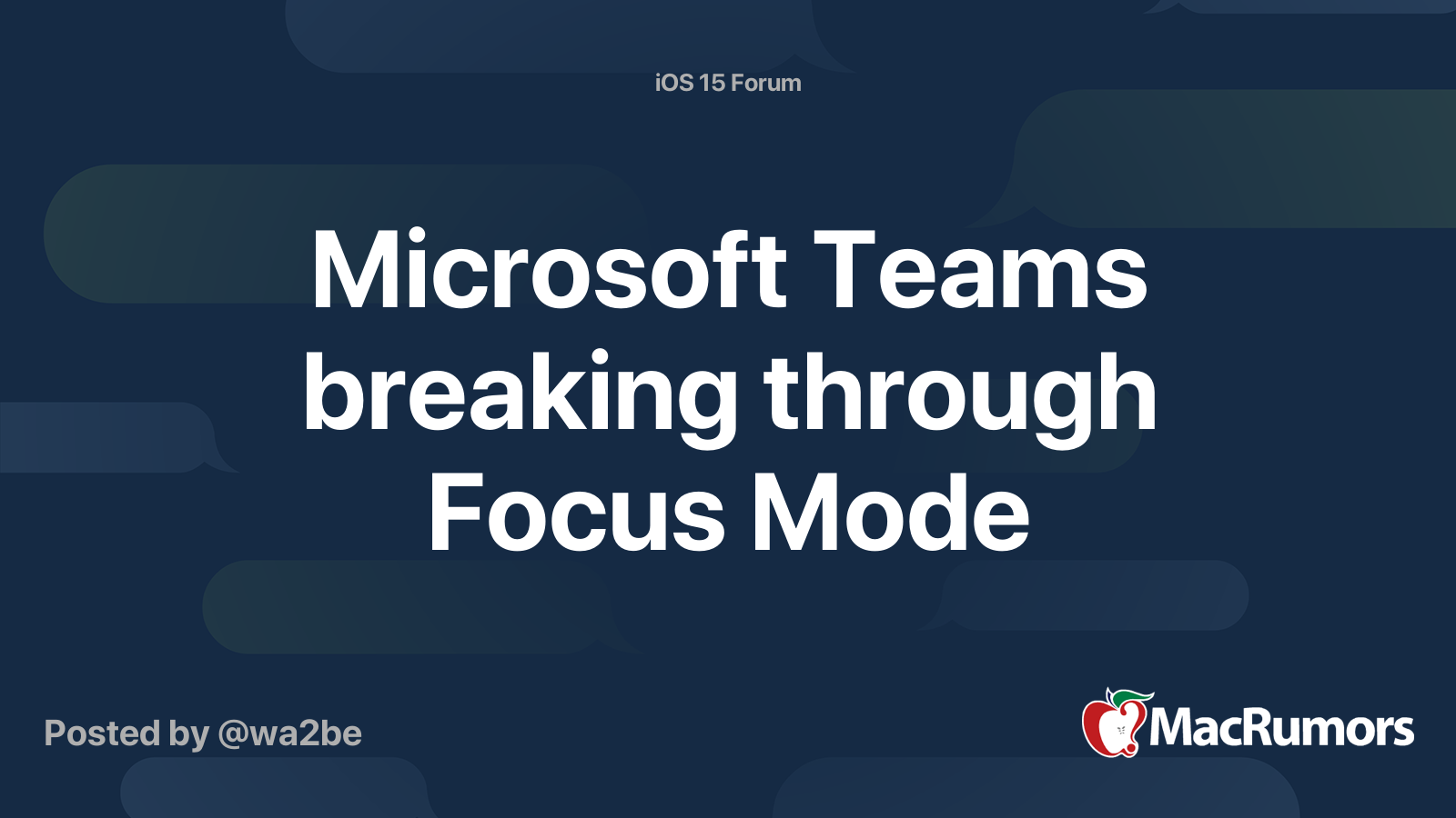 Focus Mode In Microsoft Teams - Design Talk