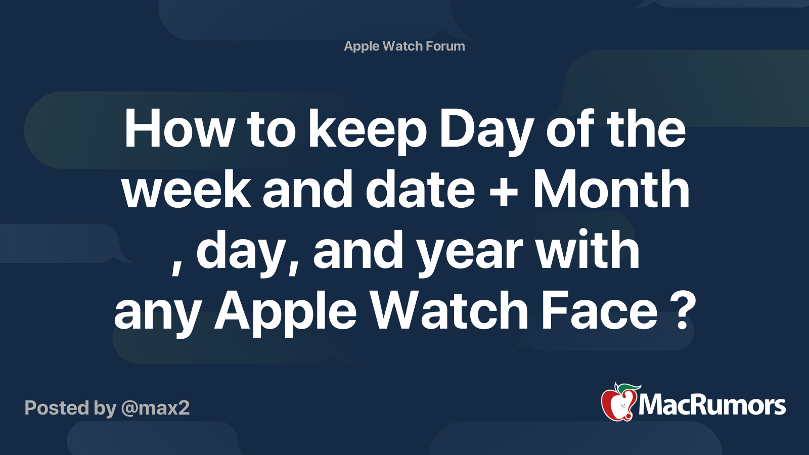 How to keep Day of the week and date + Month , day, and year with any ...