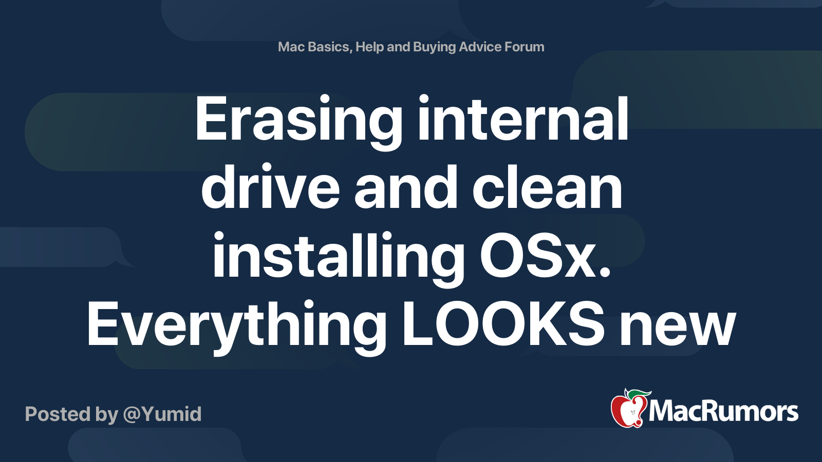 Erasing internal drive and clean installing OSx. Everything LOOKS new and default but my storage ...