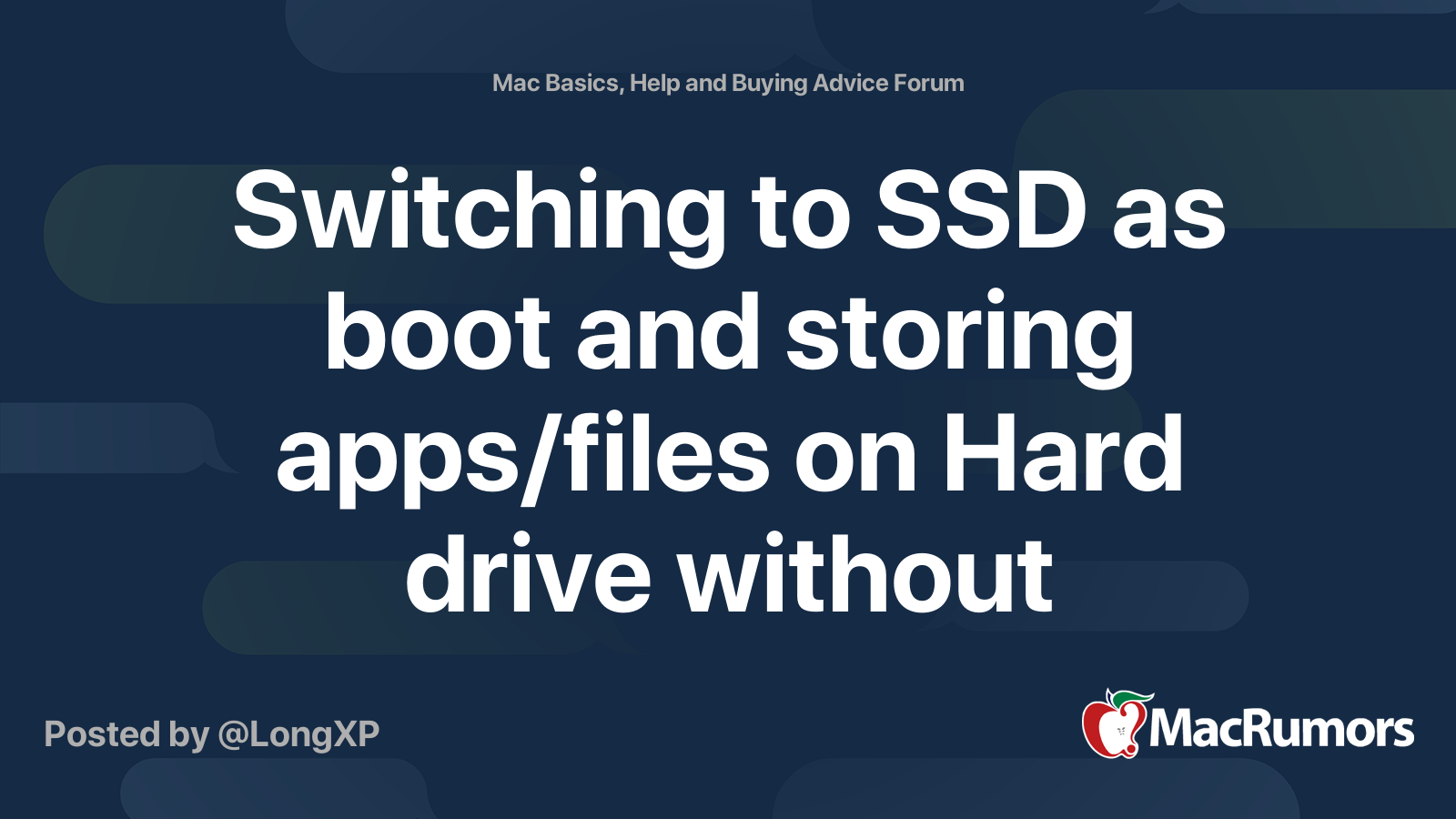 Switching to SSD as boot and storing apps/files on Hard drive without factory resetting the ...
