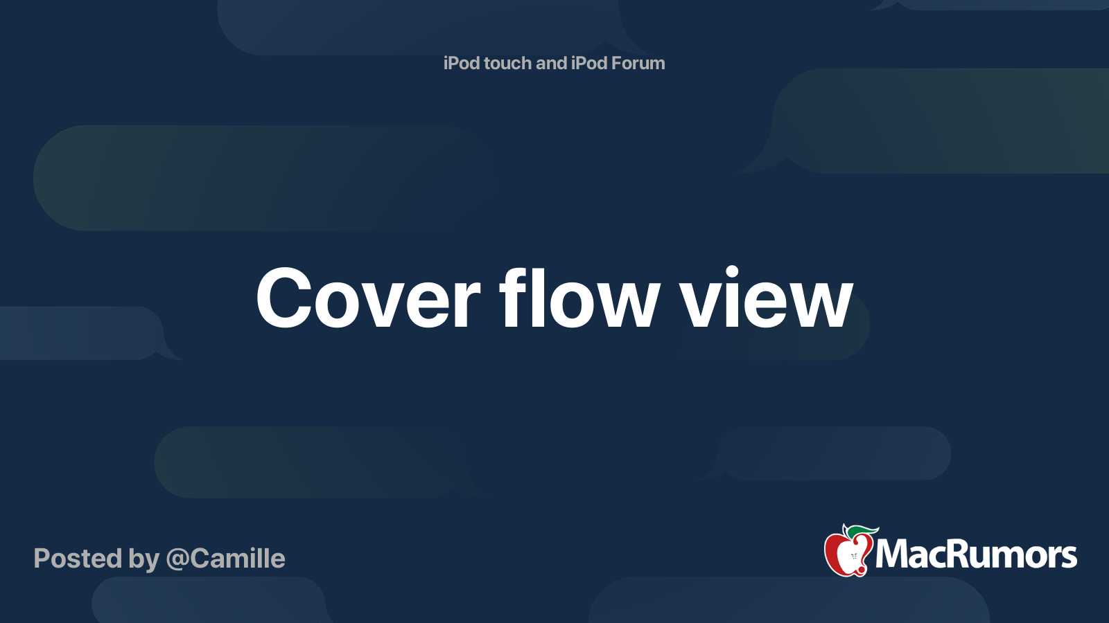 Cover flow view | MacRumors Forums