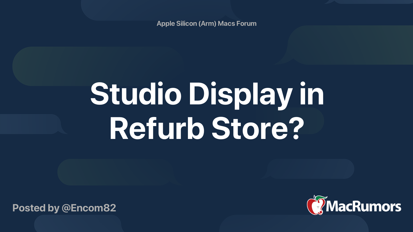 Studio Display in Refurb Store? | MacRumors Forums