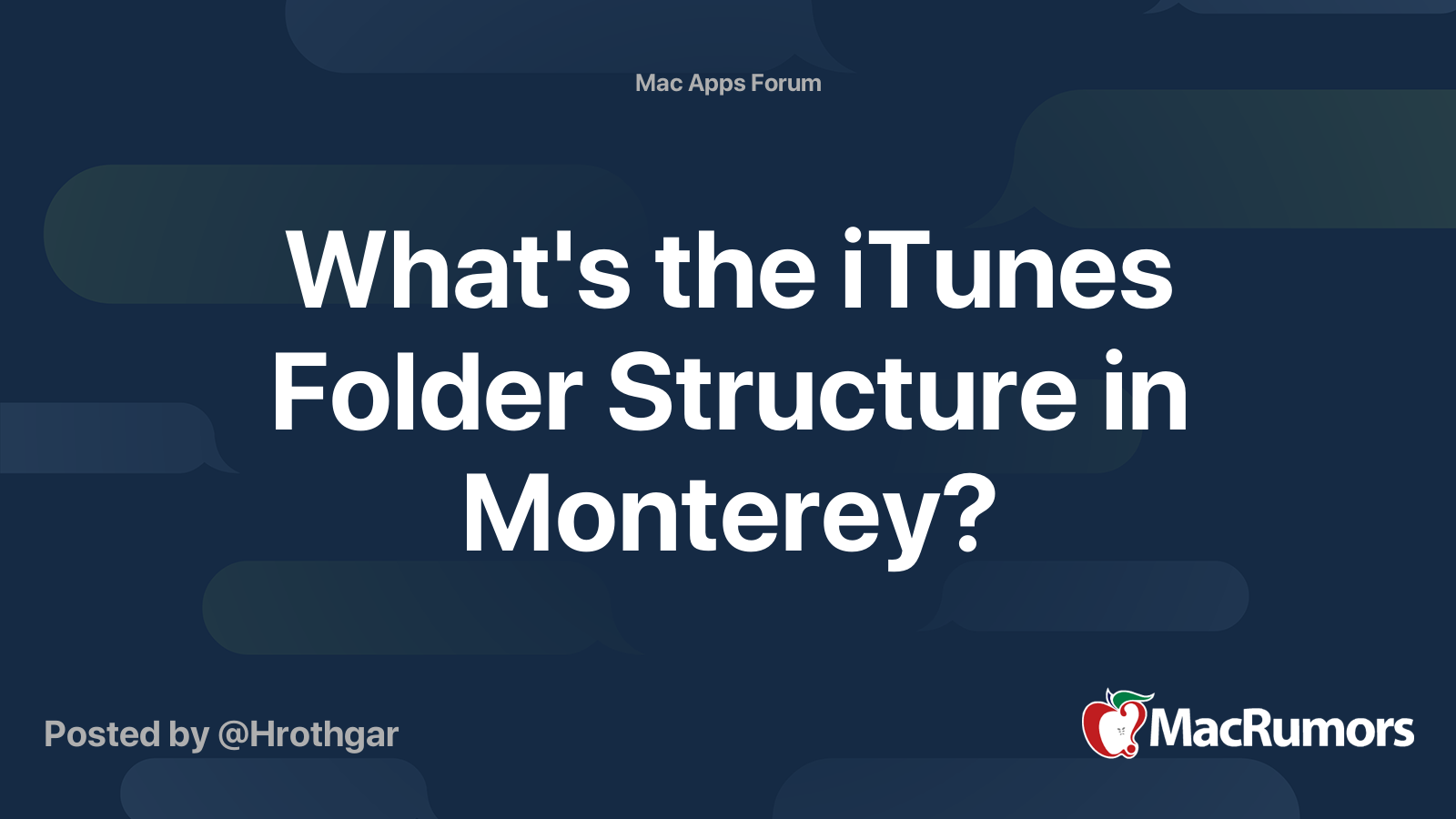 What's the iTunes Folder Structure in Monterey? | MacRumors Forums