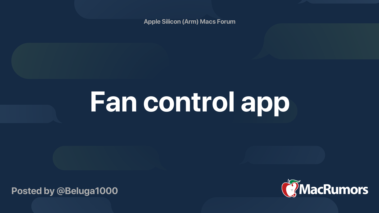 Fan control app | MacRumors Forums