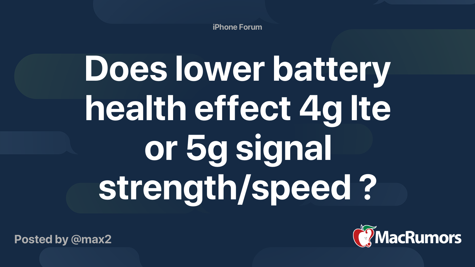 Does Lower Battery Health Effect 4g Lte Or 5g Signal Strength Speed