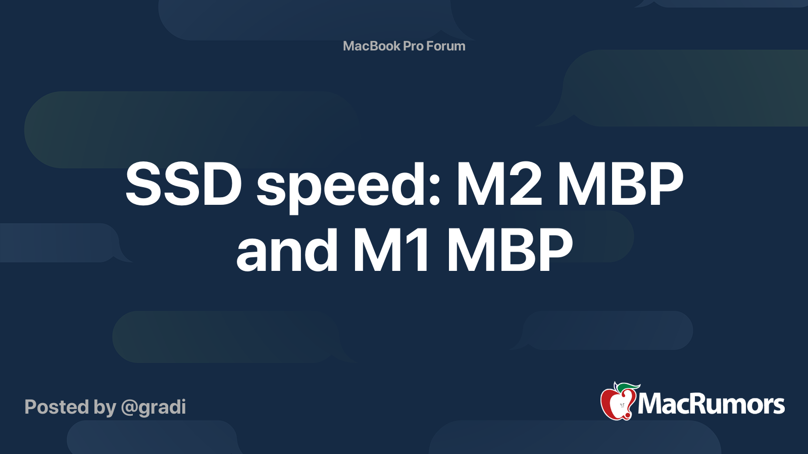 SSD speed: M2 MBP and M1 MBP | MacRumors Forums