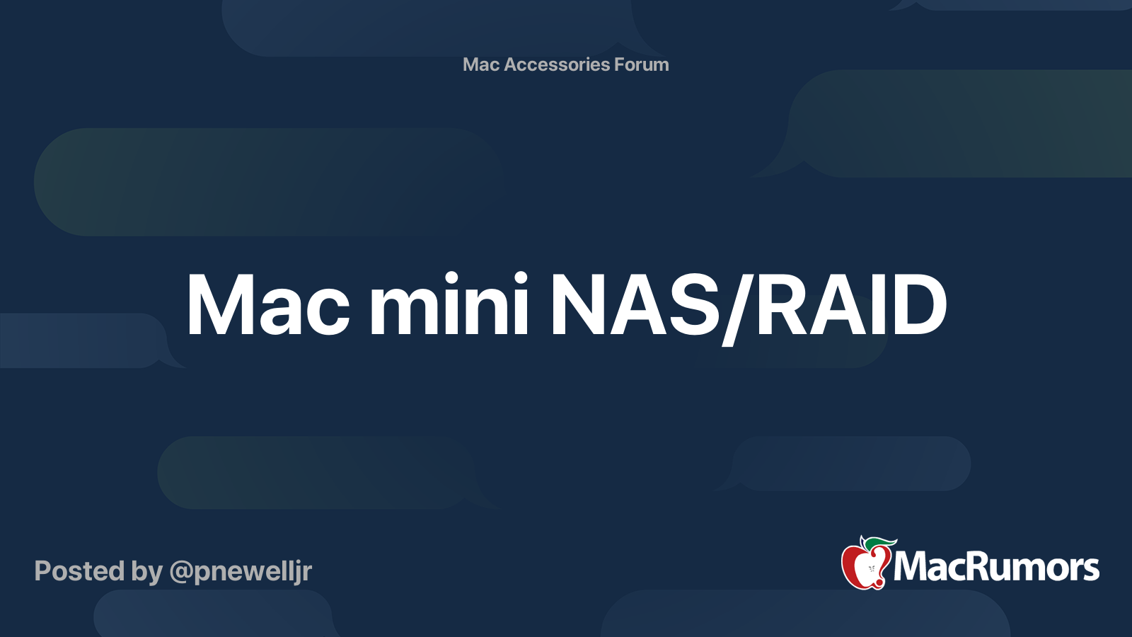 Mac mini NAS/RAID | MacRumors Forums