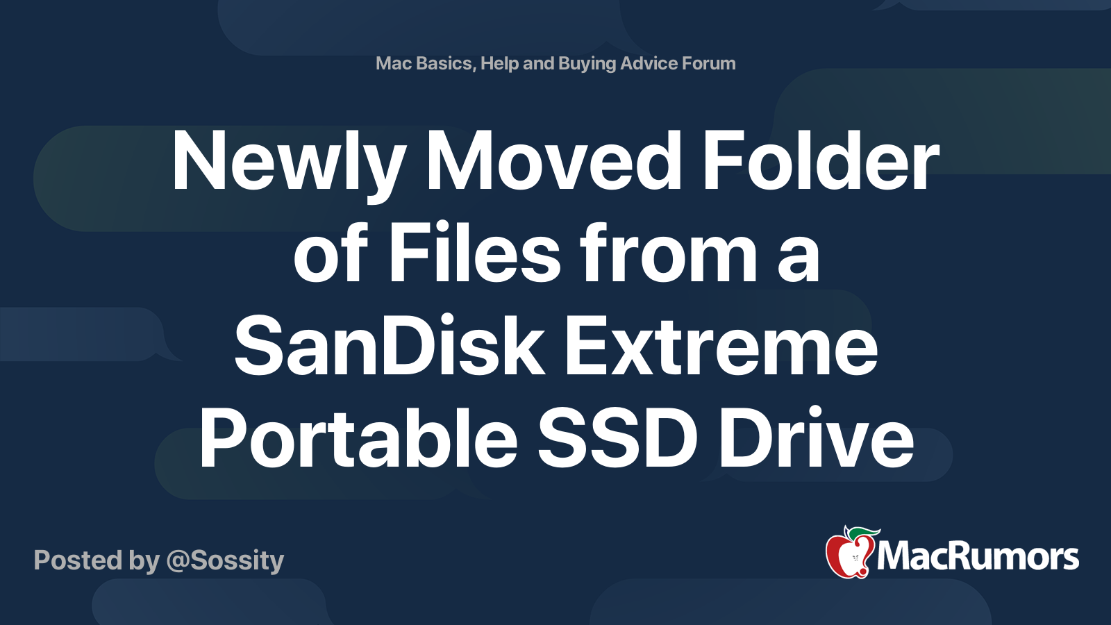 Newly Moved Folder of Files from a SanDisk Extreme Portable SSD Drive ...