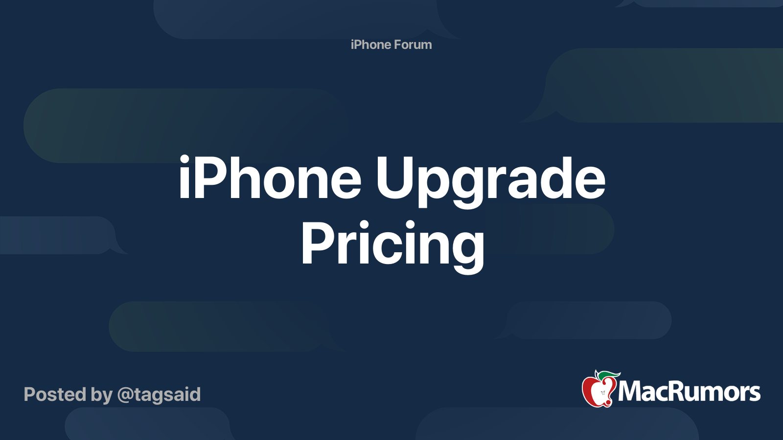 iPhone Upgrade Pricing | MacRumors Forums