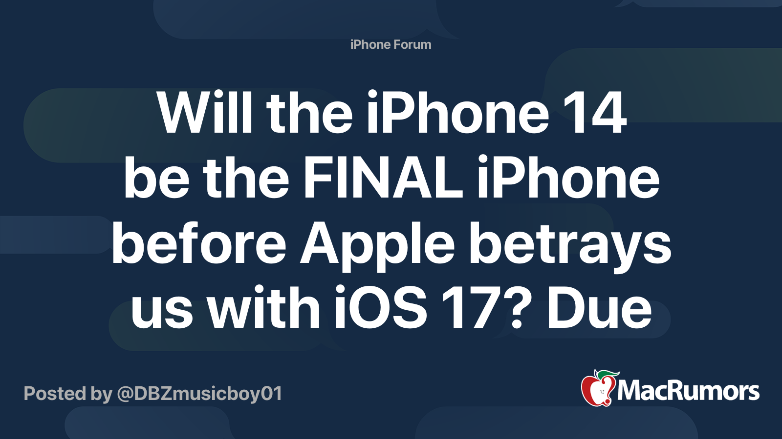 Will the iPhone 14 be the FINAL iPhone before Apple betrays us with iOS ...