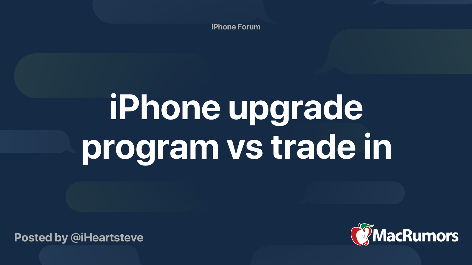iPhone upgrade program vs trade in | MacRumors Forums