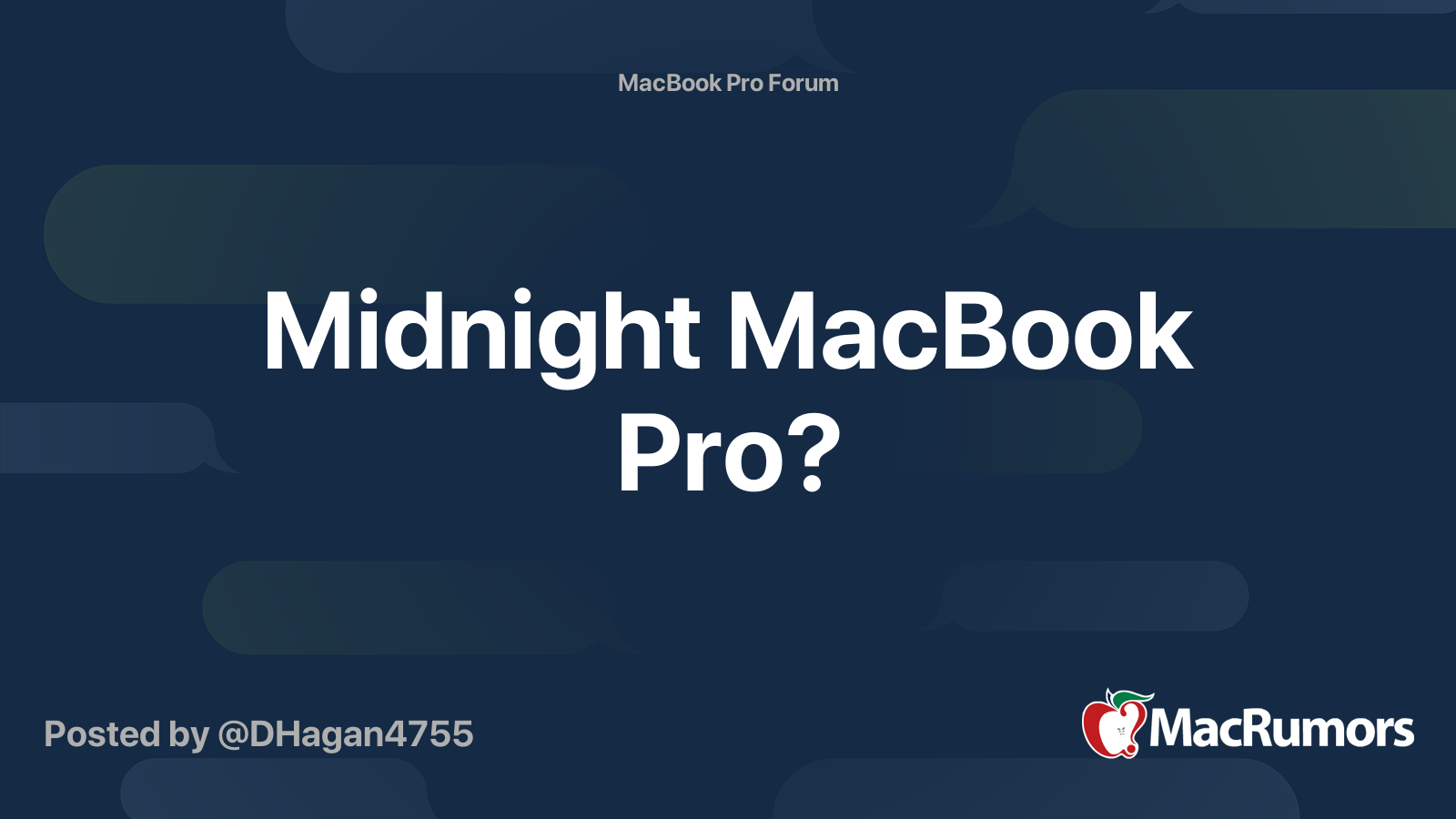 Midnight MacBook Pro? | MacRumors Forums