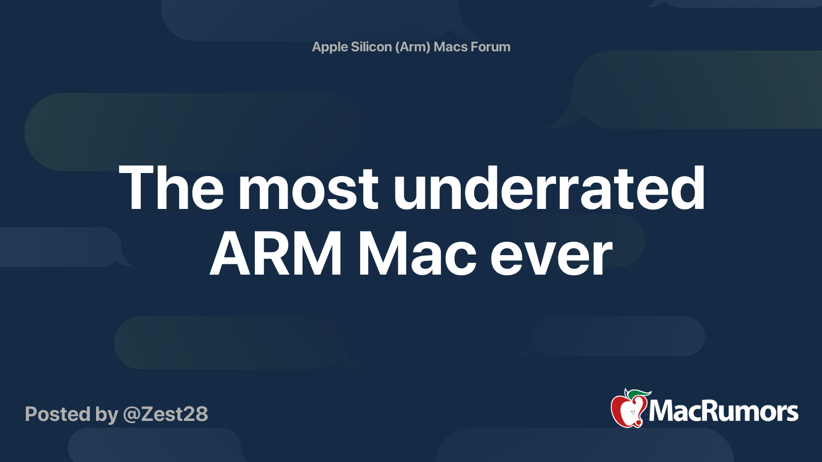 The most underrated ARM Mac ever | MacRumors Forums