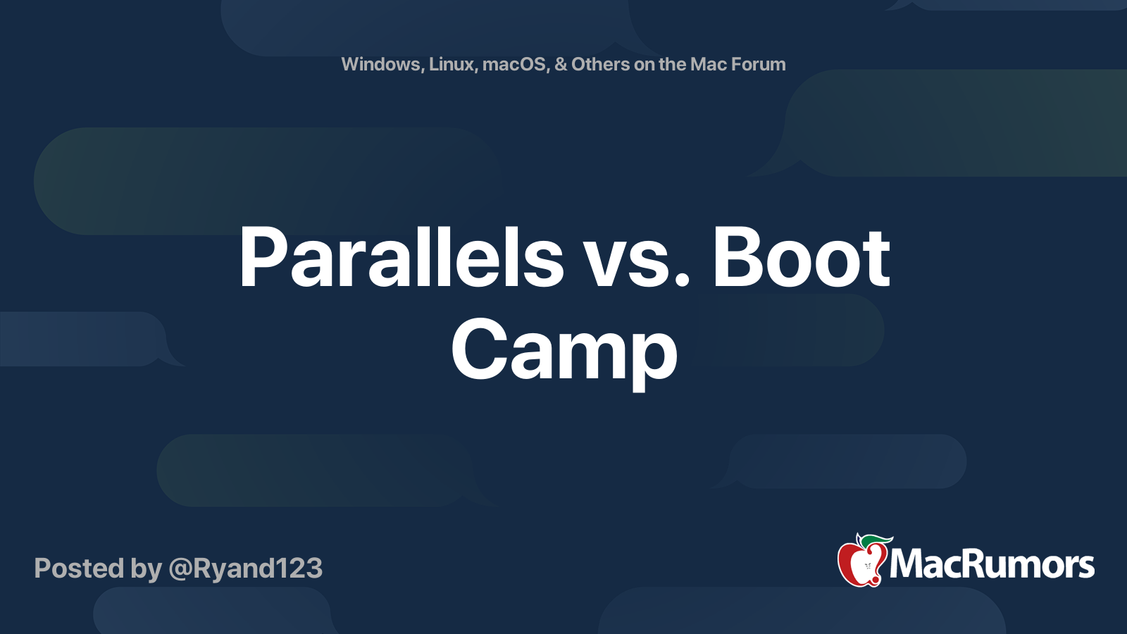 Parallels vs. Boot Camp | MacRumors Forums
