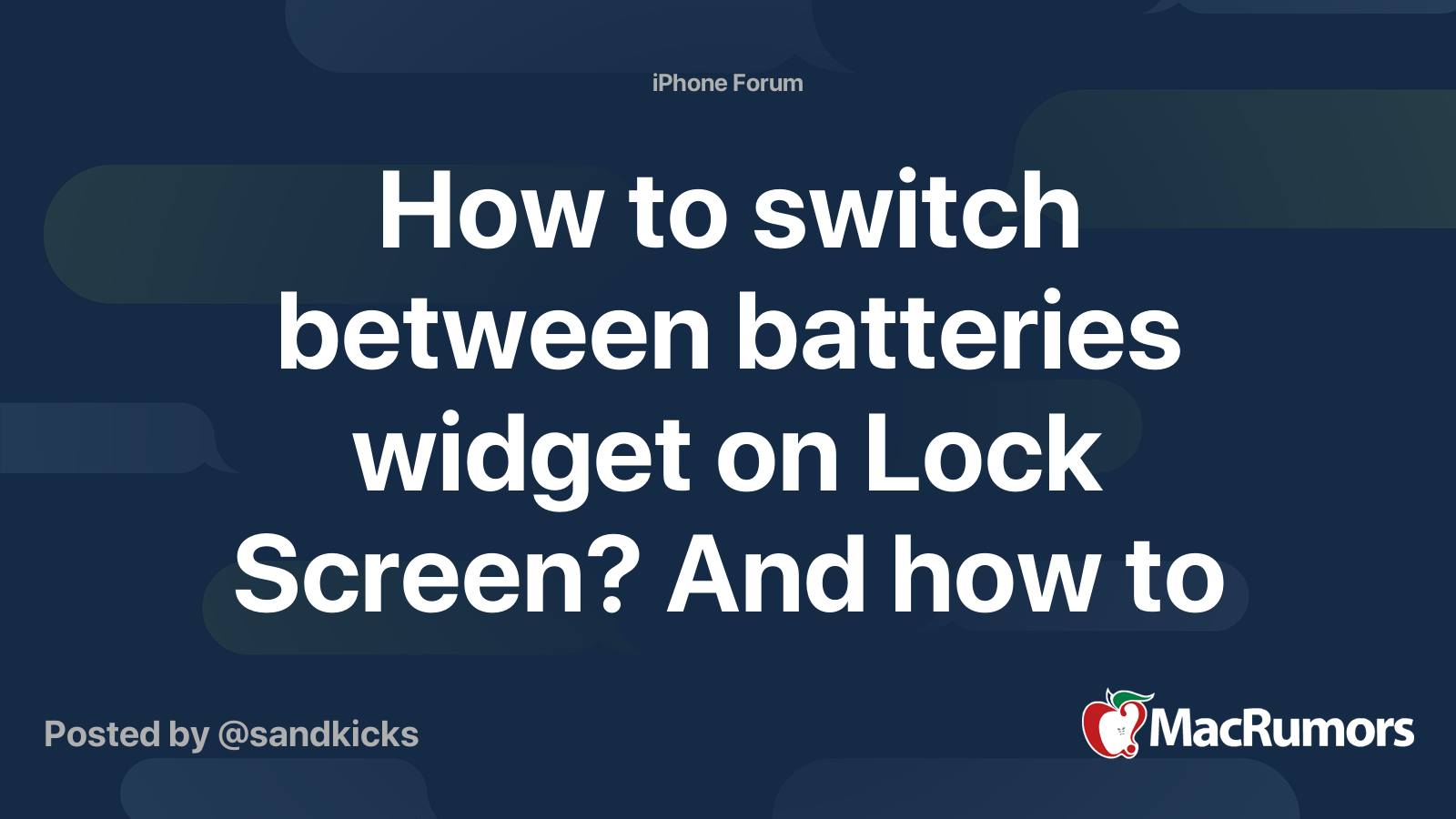 How to switch between batteries widget on Lock Screen? And how to setup ...