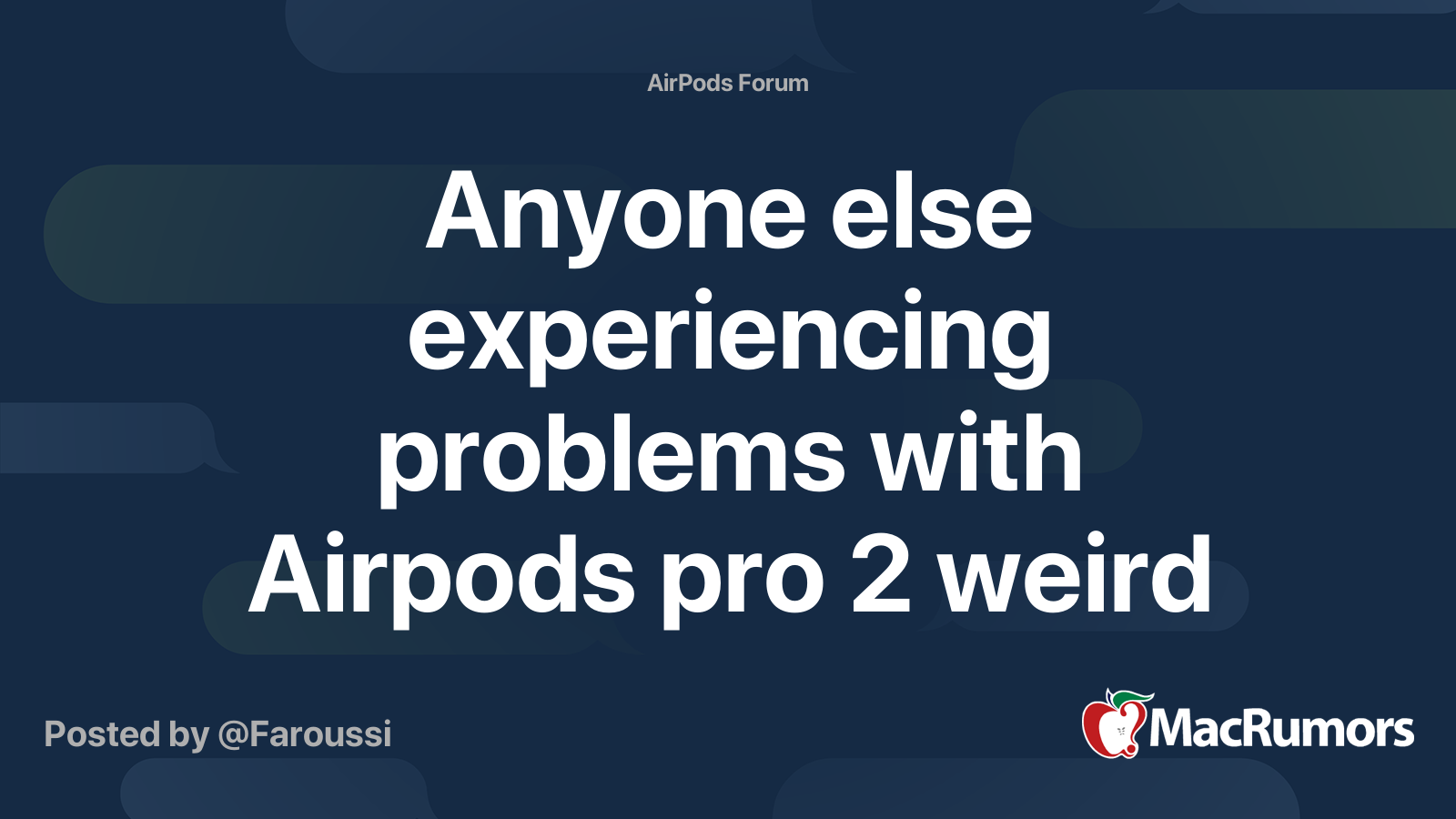 Anyone else experiencing problems with Airpods pro 2 weird crackling/static noises ? mainly ...