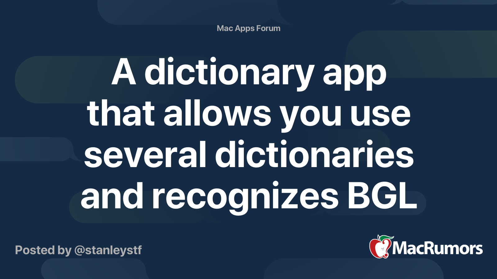 A dictionary app that allows you use several dictionaries and ...