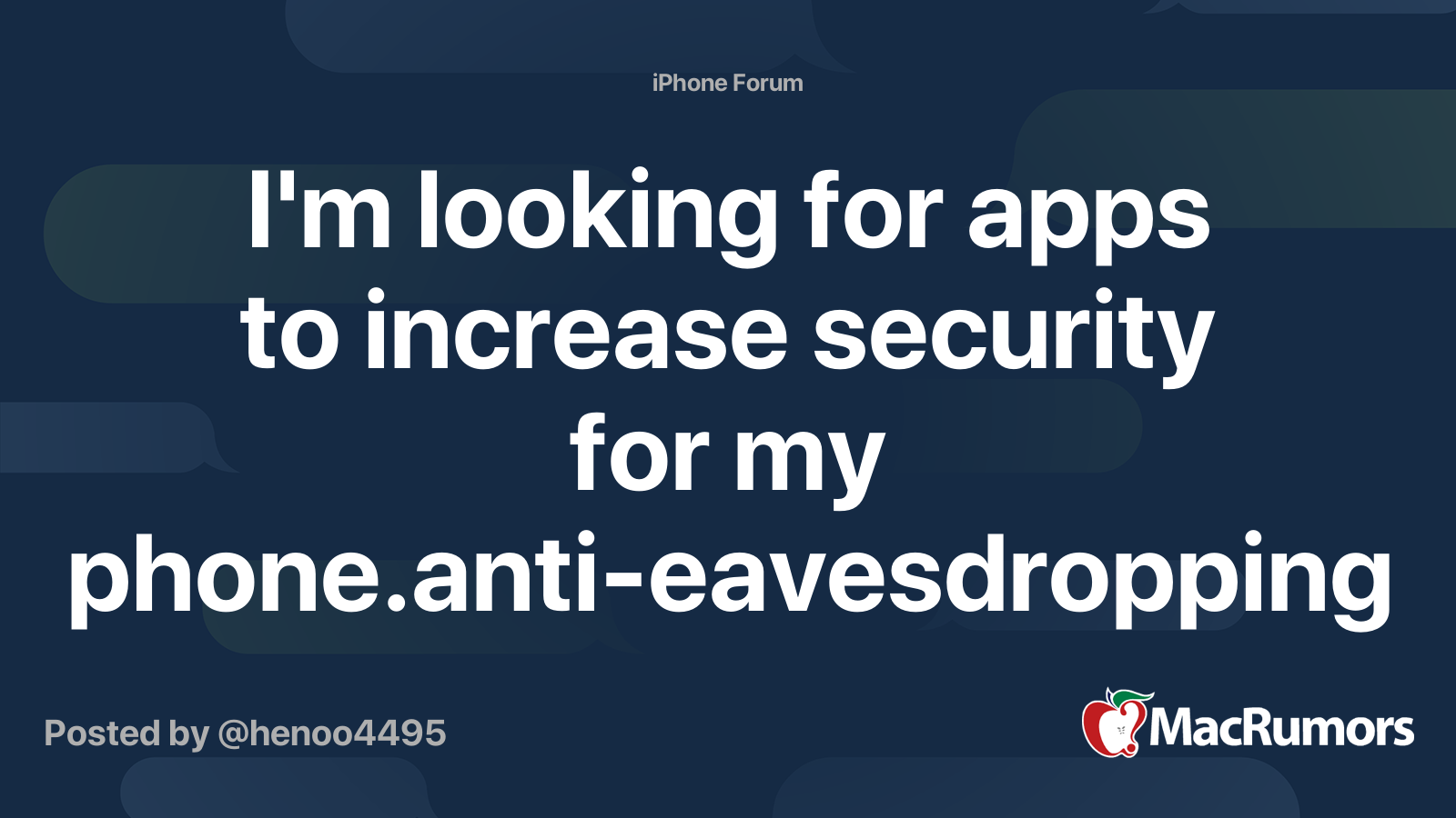 I'm looking for apps to increase security for my phone.anti ...