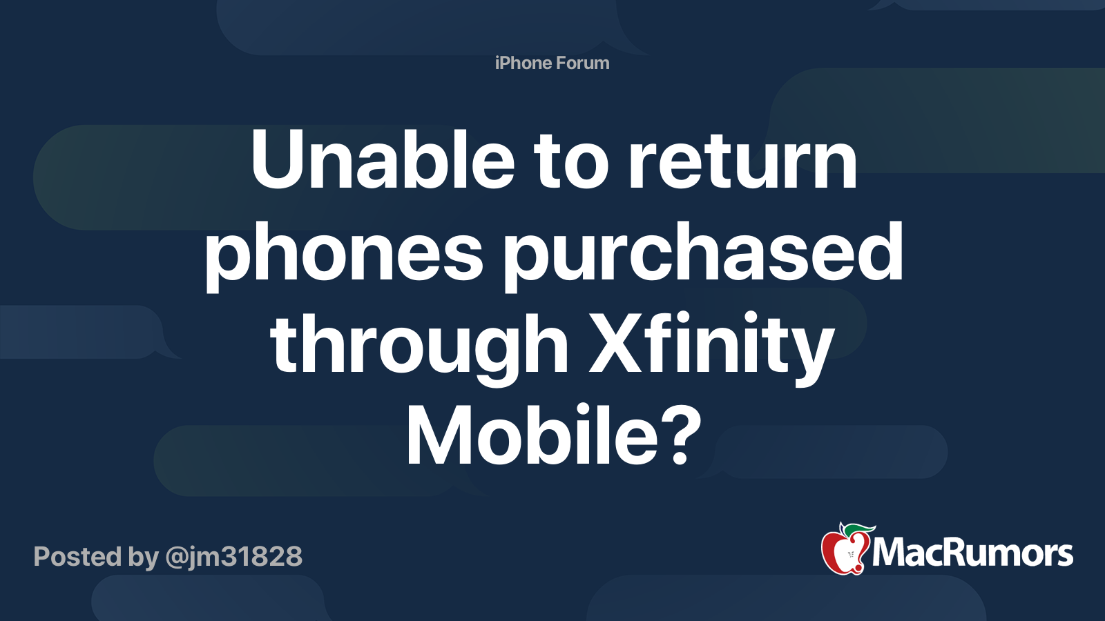 Unable to return phones purchased through Xfinity Mobile? | MacRumors ...
