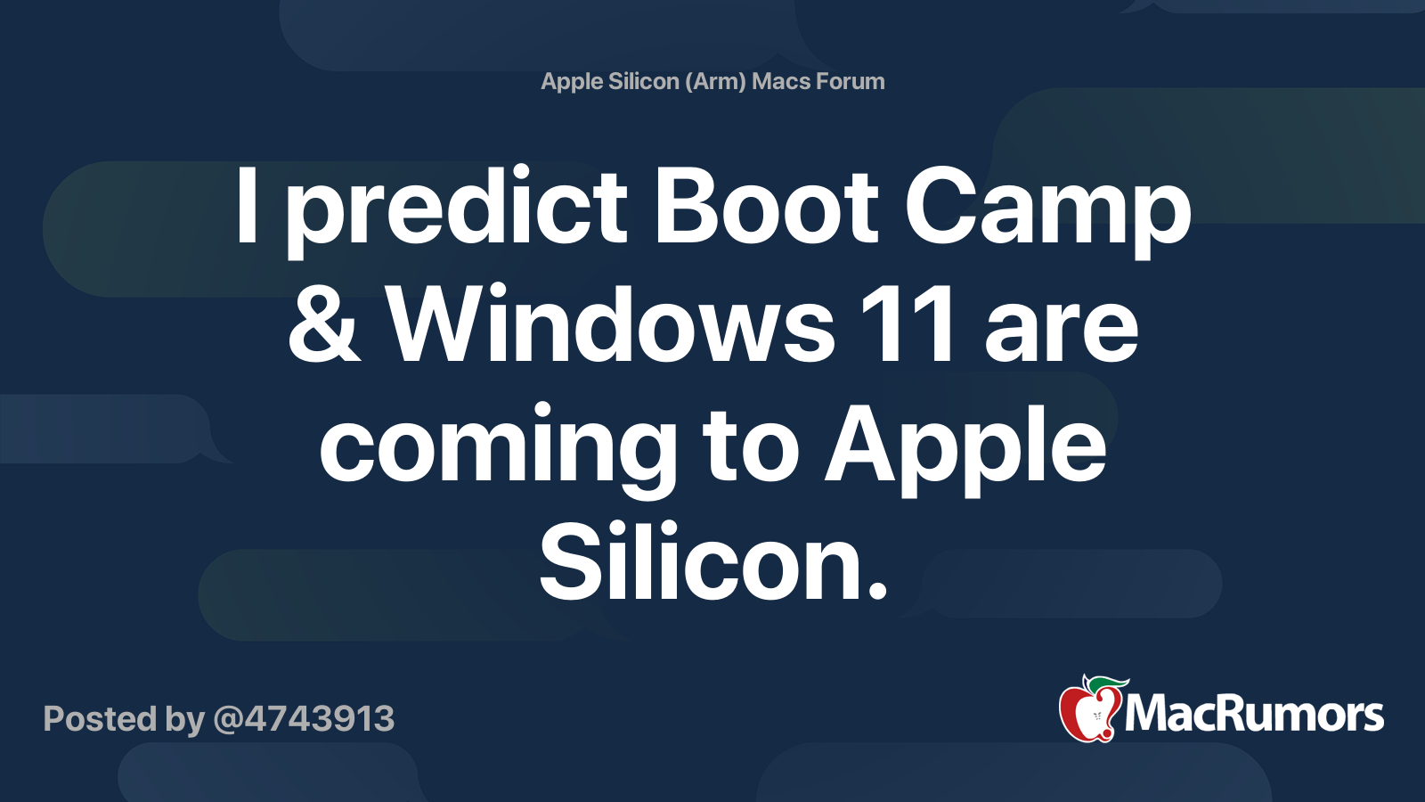 I predict Boot Camp & Windows 11 are coming to Apple Silicon ...