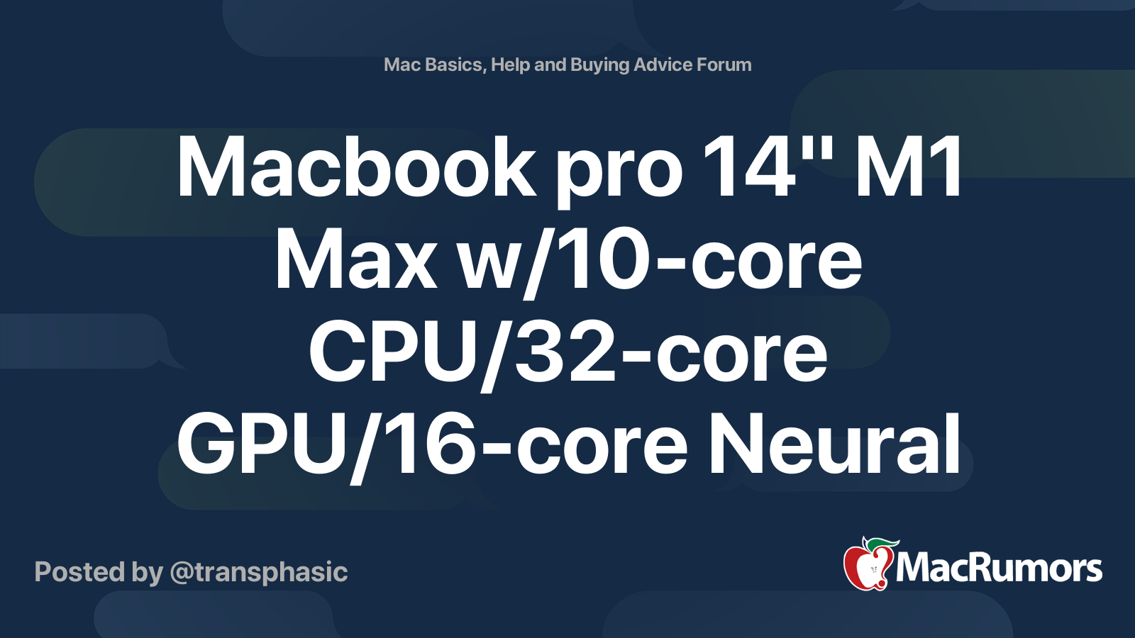 Macbook pro 14" M1 Max w/10-core CPU/32-core GPU/16-core Neural Engine 32GB/1TB vs. Mac Studio ...
