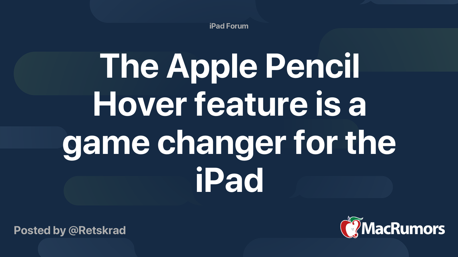 The Apple Pencil Hover feature is a game changer for the iPad ...