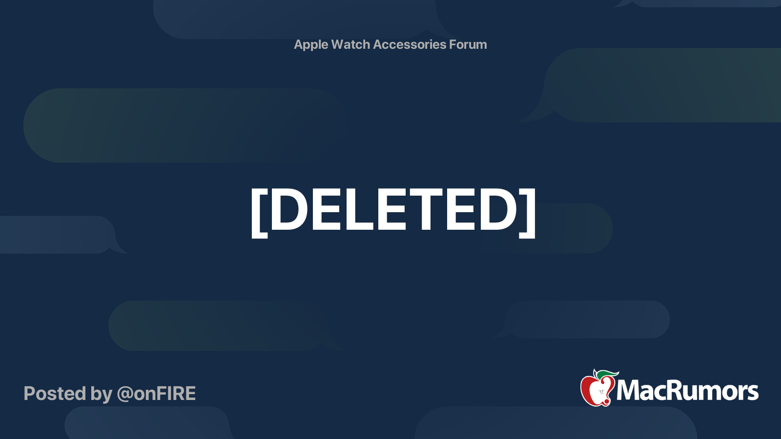 [DELETED] | MacRumors Forums