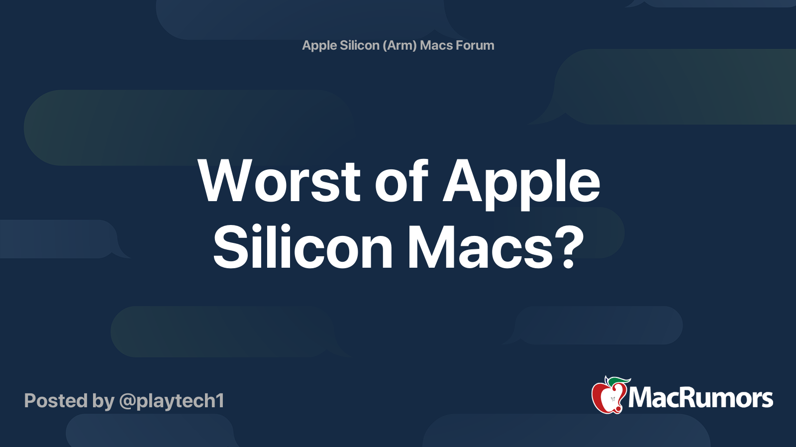 Worst of Apple Silicon Macs? | MacRumors Forums