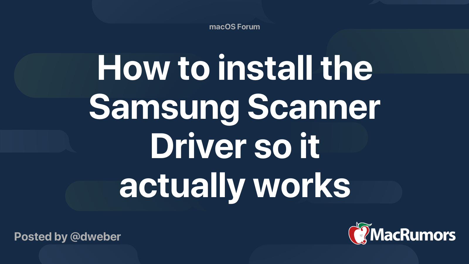 How to install the Samsung Scanner Driver so it actually works ...