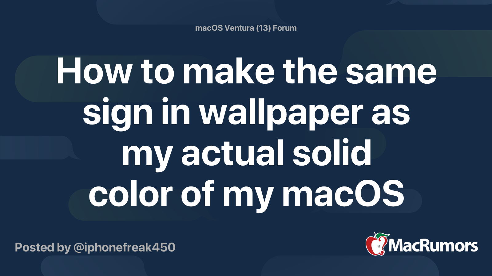 How to make the same sign in wallpaper as my actual solid color of my ...