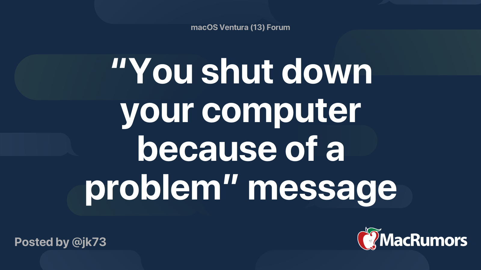 “You shut down your computer because of a problem” message after every restart - how disable ...
