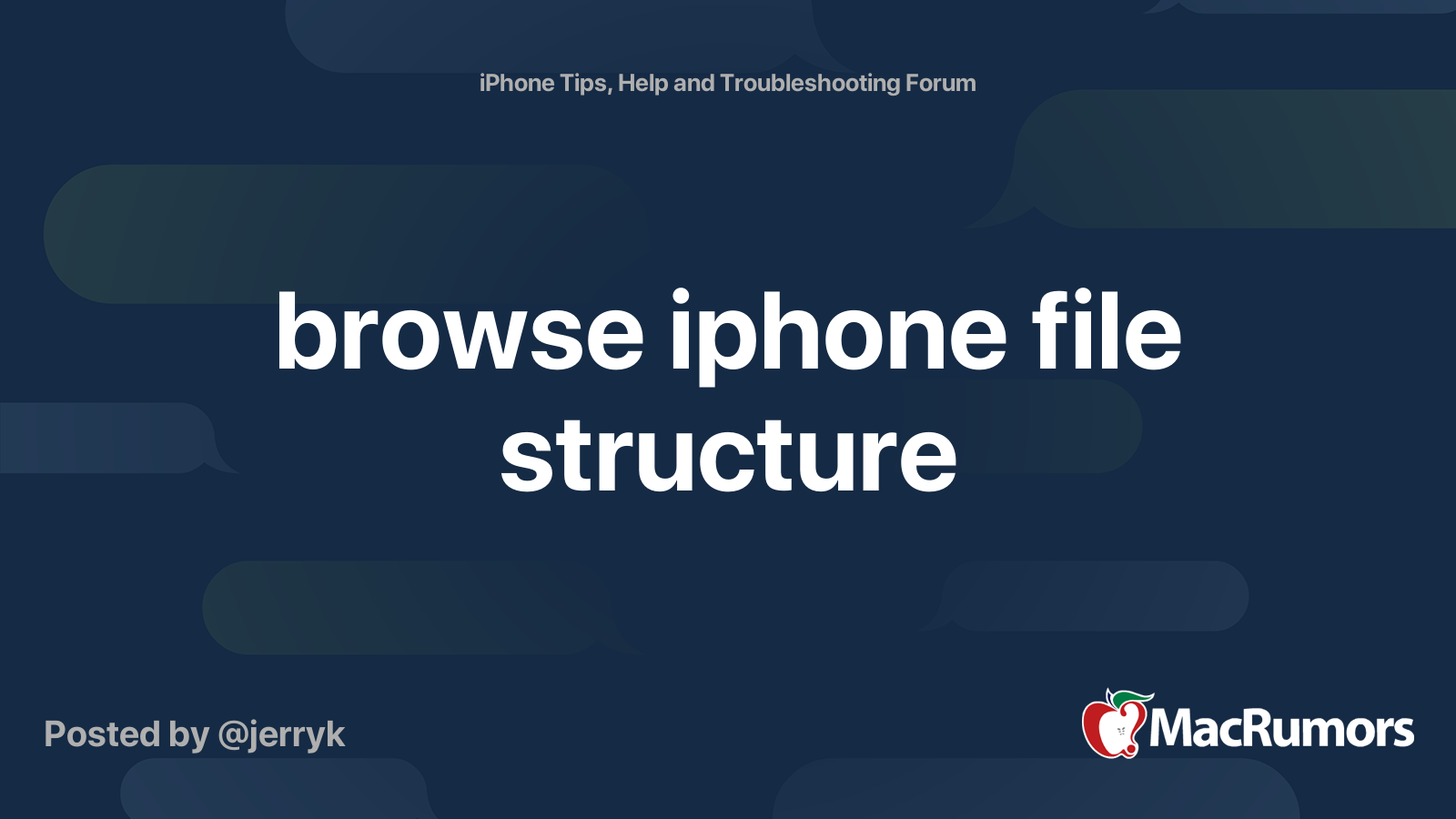 browse iphone file structure | MacRumors Forums