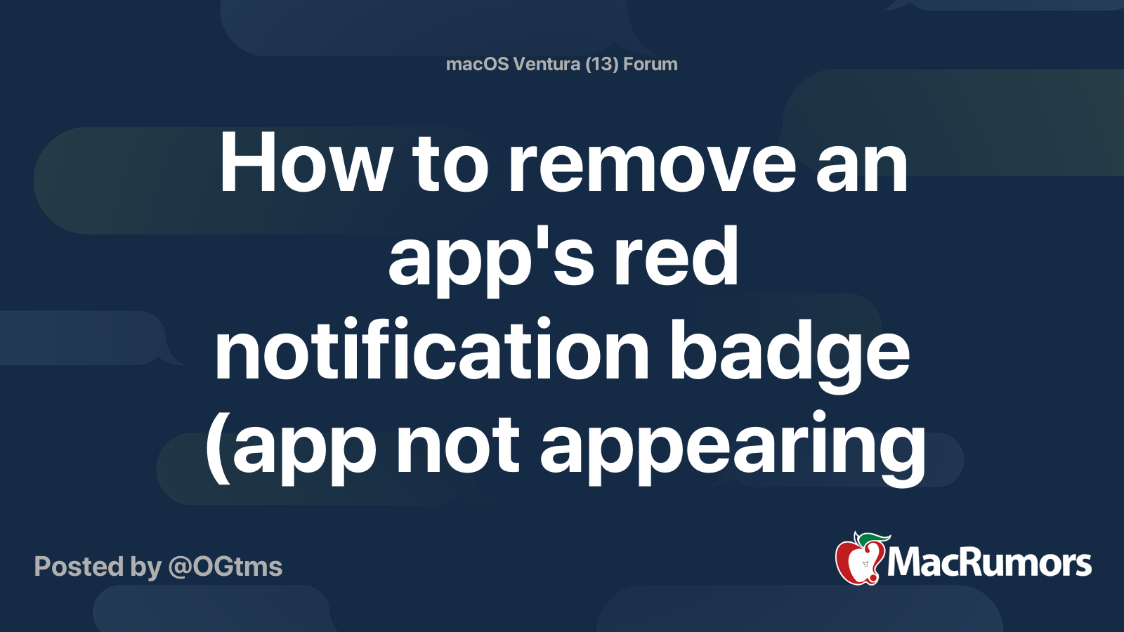 How to remove an app's red notification badge (app not appearing in notifications panel ...