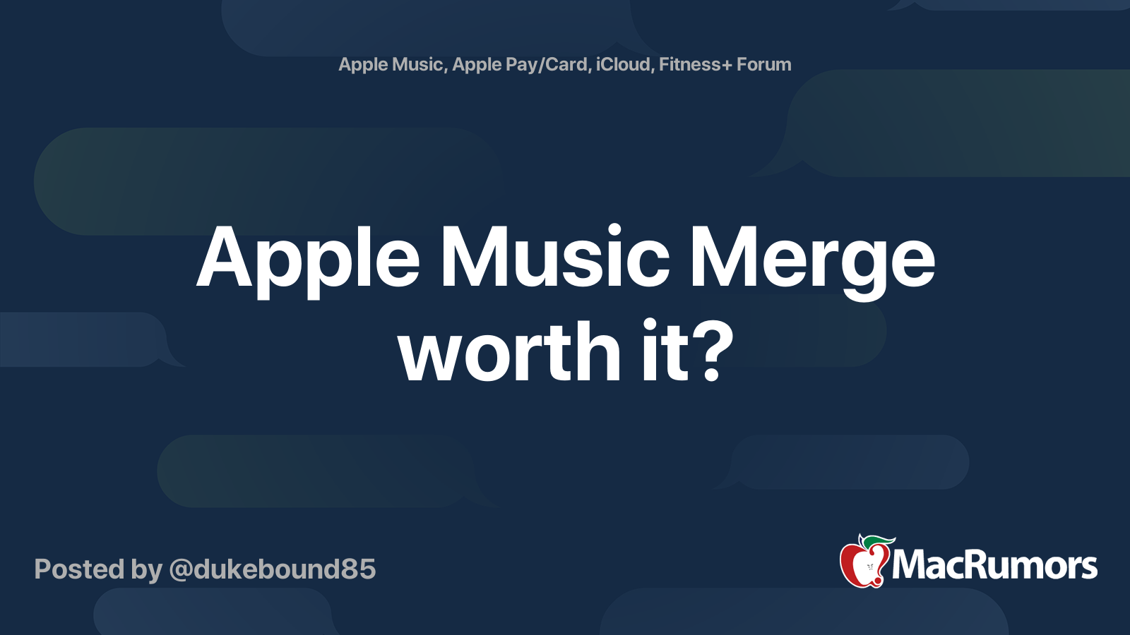 Apple Music Merge worth it? | MacRumors Forums