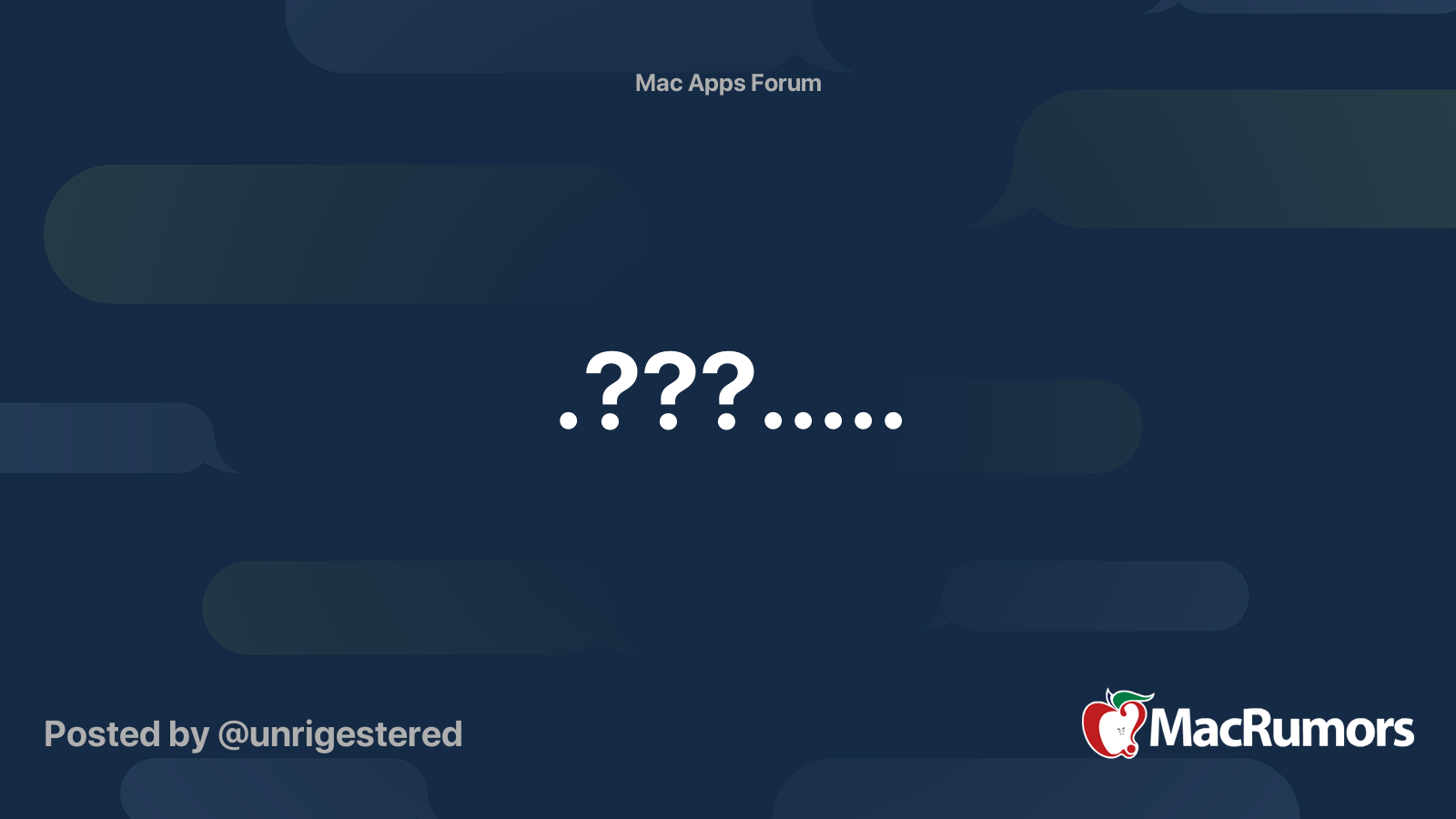 Macrumors Forums 7868