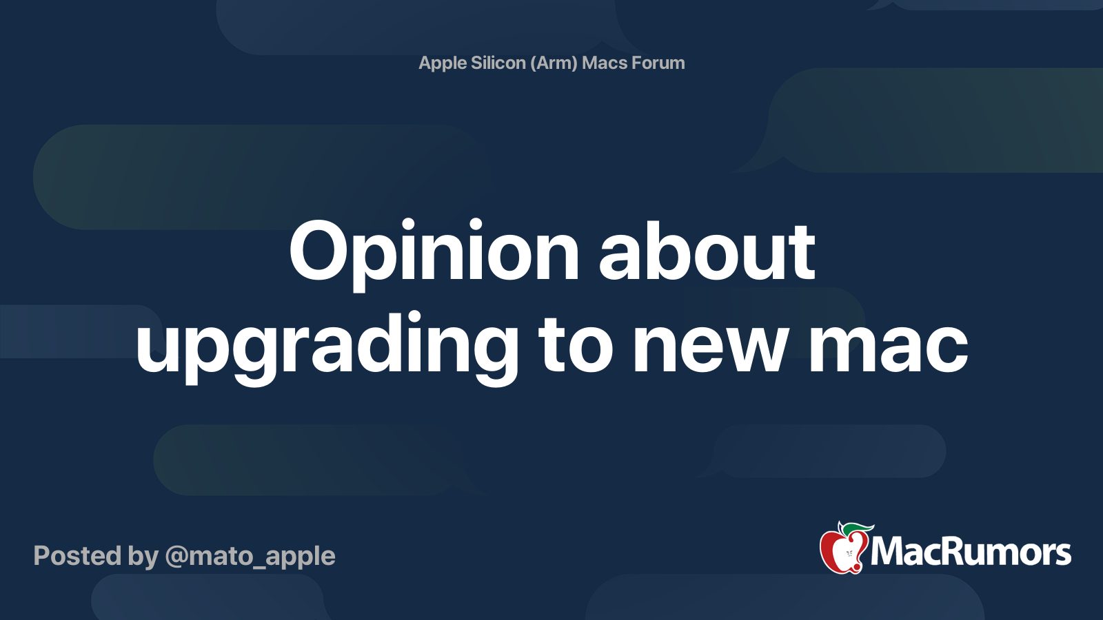 Opinion about upgrading to new mac | MacRumors Forums