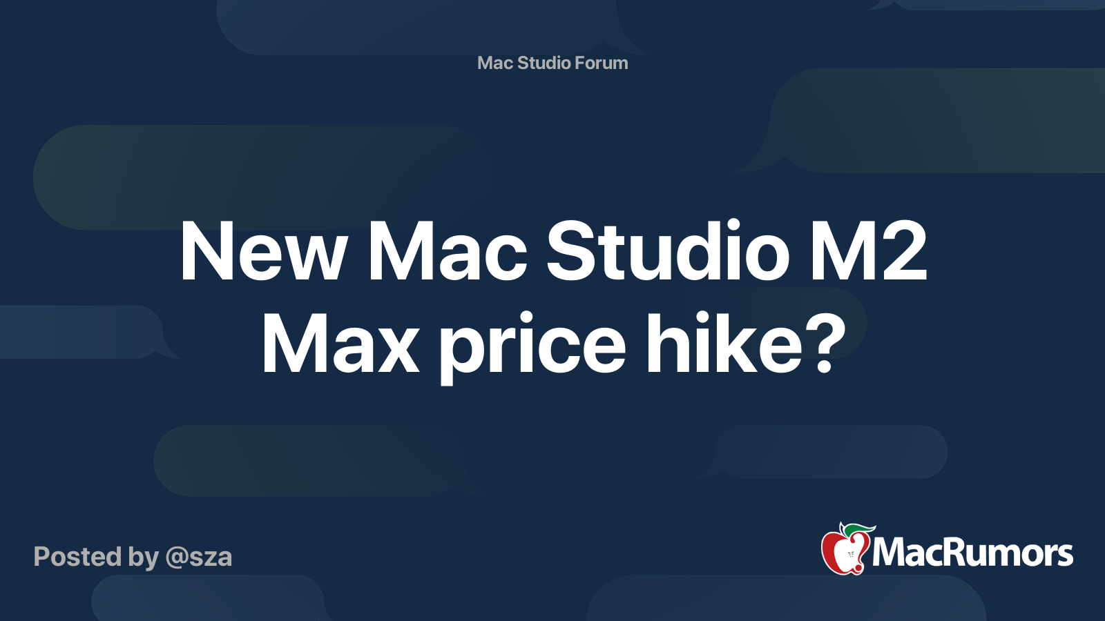 New Mac Studio M2 Max price hike? | MacRumors Forums
