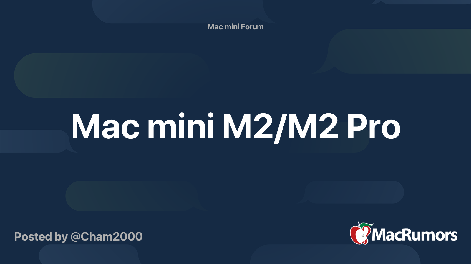 Mac mini M2/M2 Pro | MacRumors Forums
