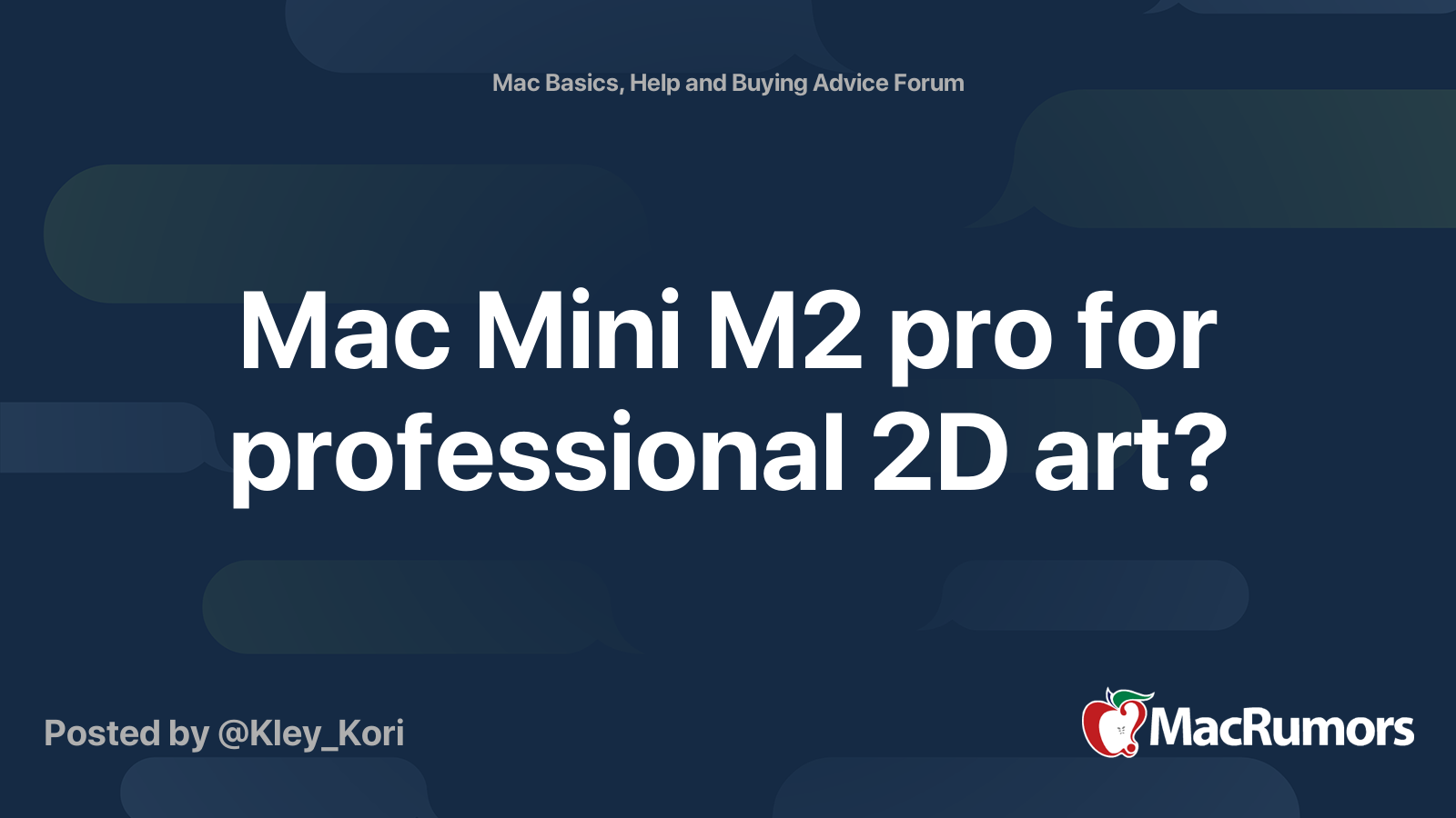 Mac Mini M2 pro for professional 2D art? | MacRumors Forums