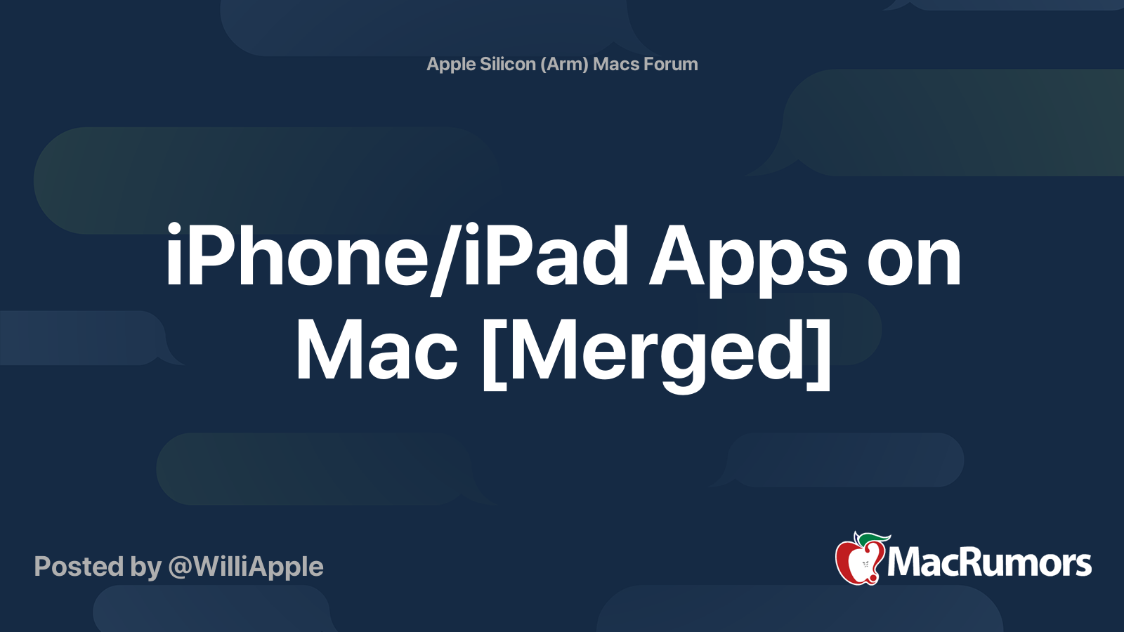 iPhone/iPad Apps on Mac [Merged] | MacRumors Forums