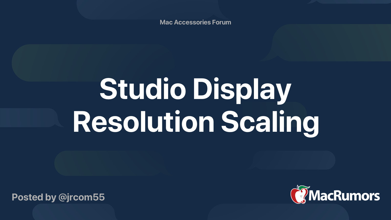 Studio Display Resolution Scaling | MacRumors Forums