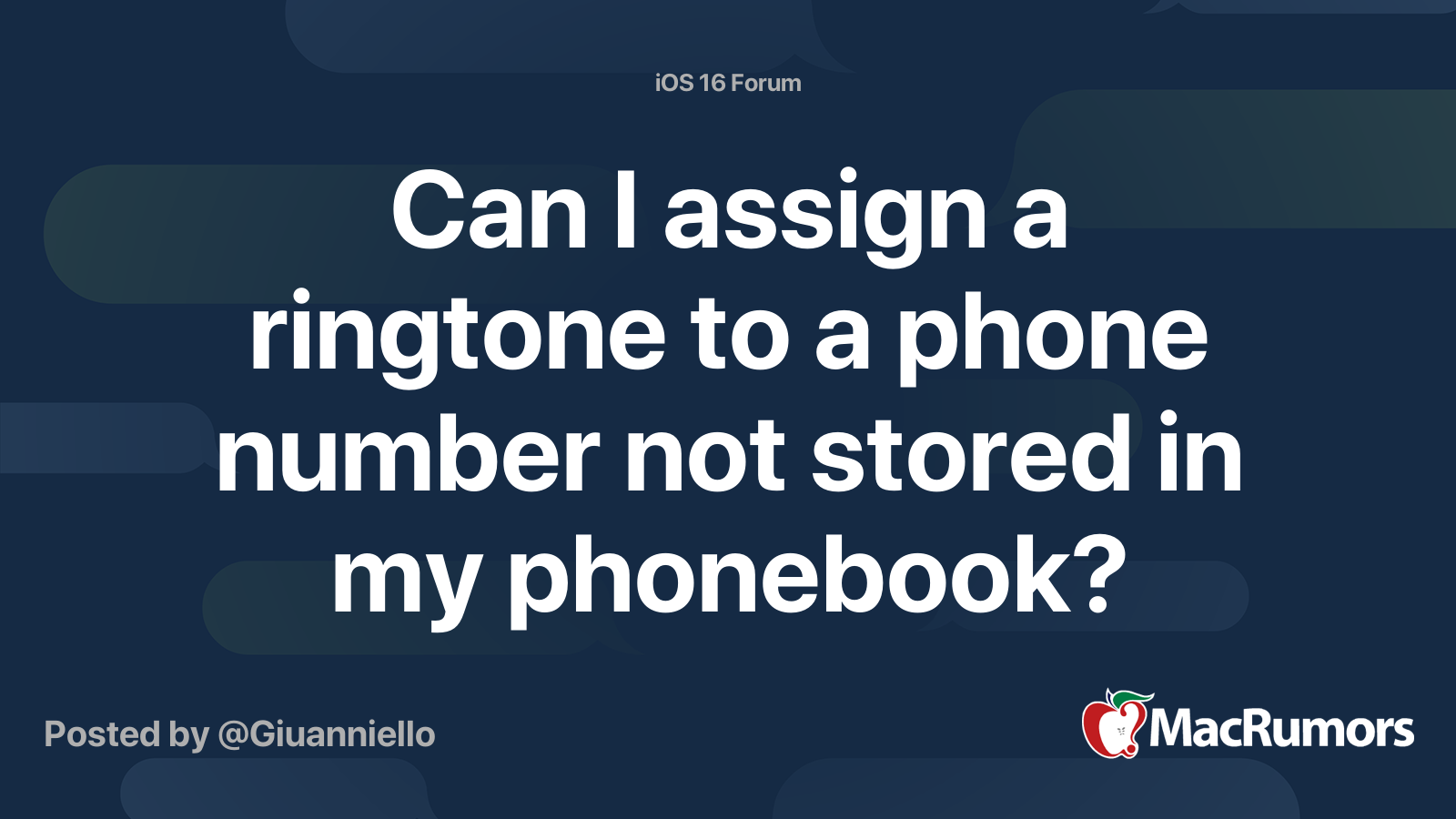 Can I assign a ringtone to a phone number not stored in my phonebook ...